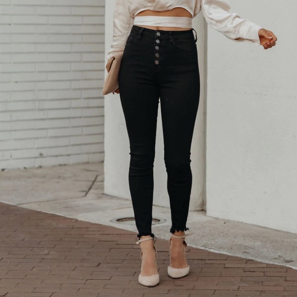 KanCan | Jeans | Kancan Big Easy Button Up Jeans Kc7273bk | Poshmark